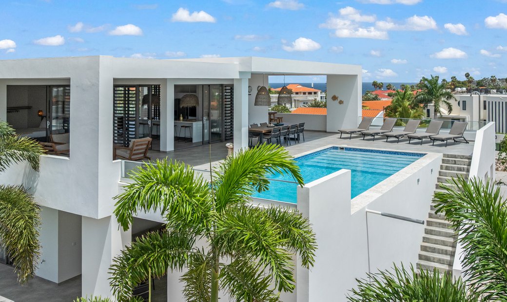 Stylish Villa With Ocean Views And Two Luxury In Jan Thiel, Curaçao ...