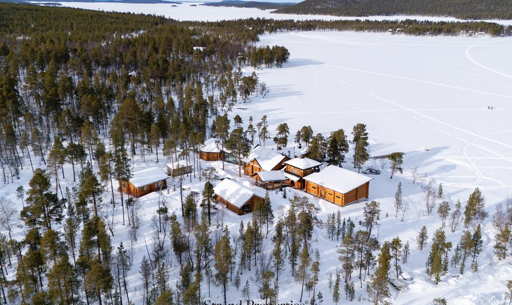 Arctic Tranquility And Privacy On The Shores Of Lake In Inari, Lapland ...