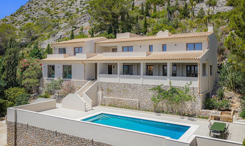 Villa, La Font, Pollensa, Mallorca In Pollenca, Balearic Islands, Spain ...