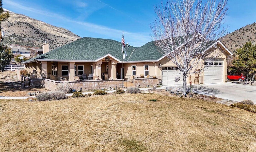 Custom Single Story Home With Lake In Gardnerville, Nevada, United ...