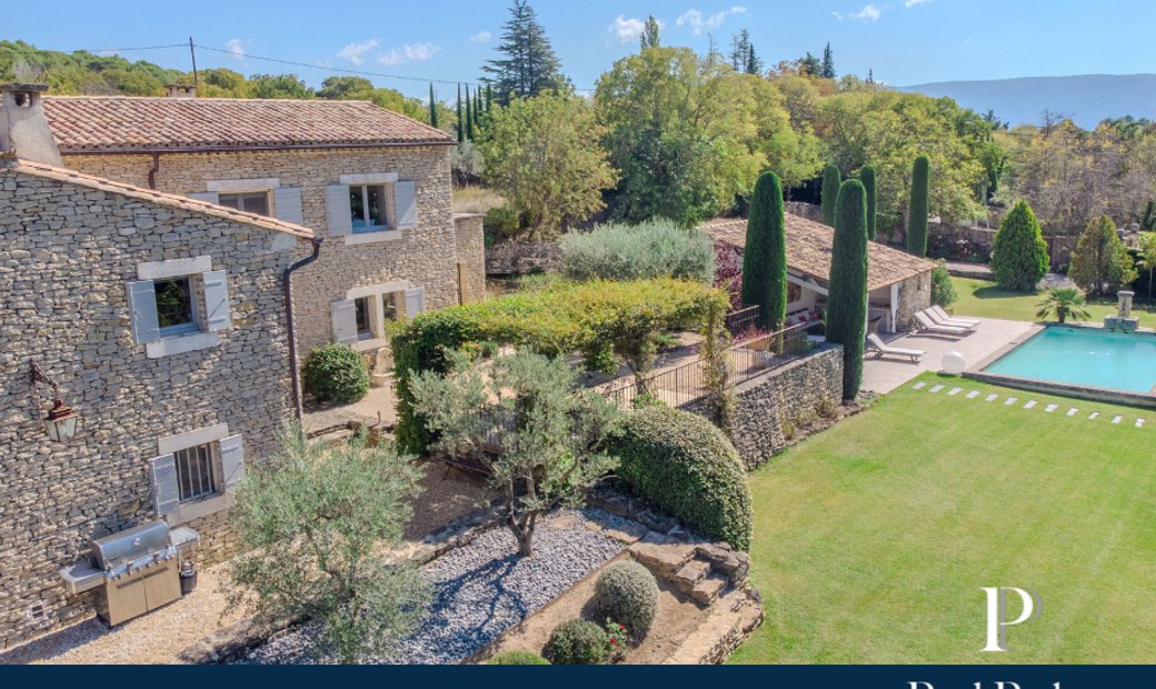 Stone Mas 370 M² With Pool On A In Gordes, Provence Alpes Côte D'azur ...
