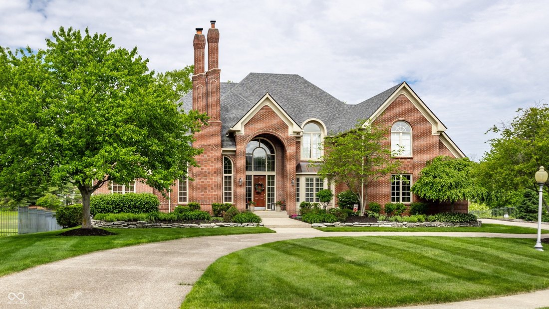 Custom Estate With Serene Waterfront Setting In Carmel, Indiana, United ...