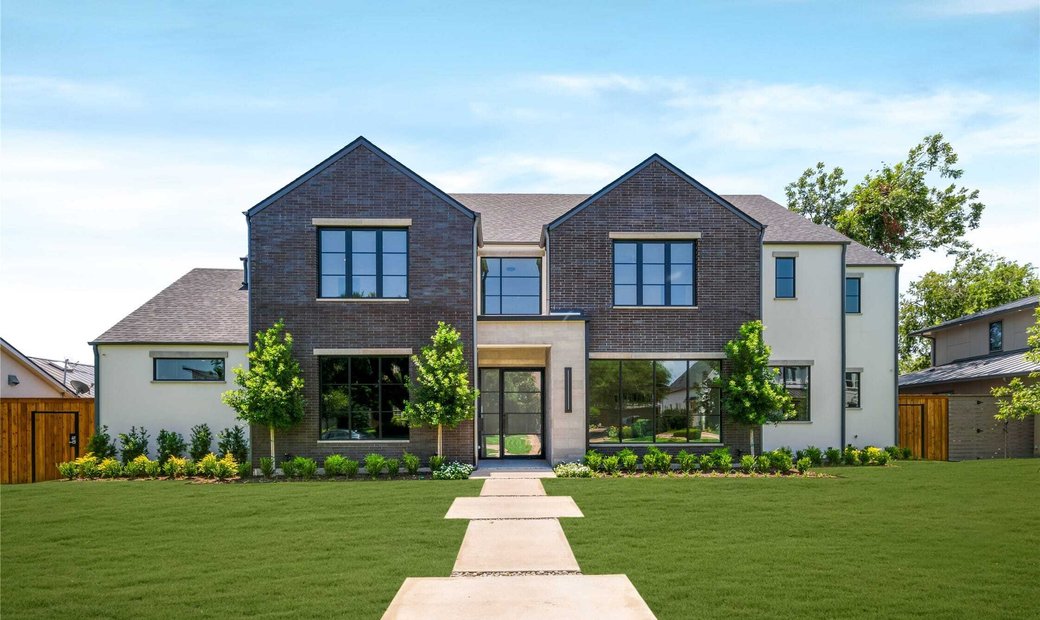 New Home Blending Architectural Precision With In Dallas, Texas, United ...
