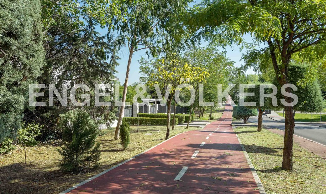 Modern Low Pool Located In In Las Rozas De Madrid, Community Of Madrid ...