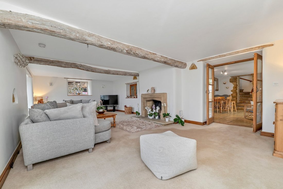 House, Main Street, Manor Barn, In Bringhurst, England, United Kingdom ...