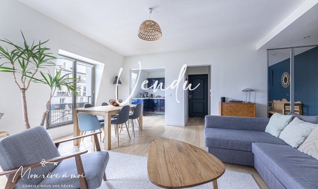 F3 Of 82 Sqm In Perfect Condition, Bright And In Paris, île De France ...