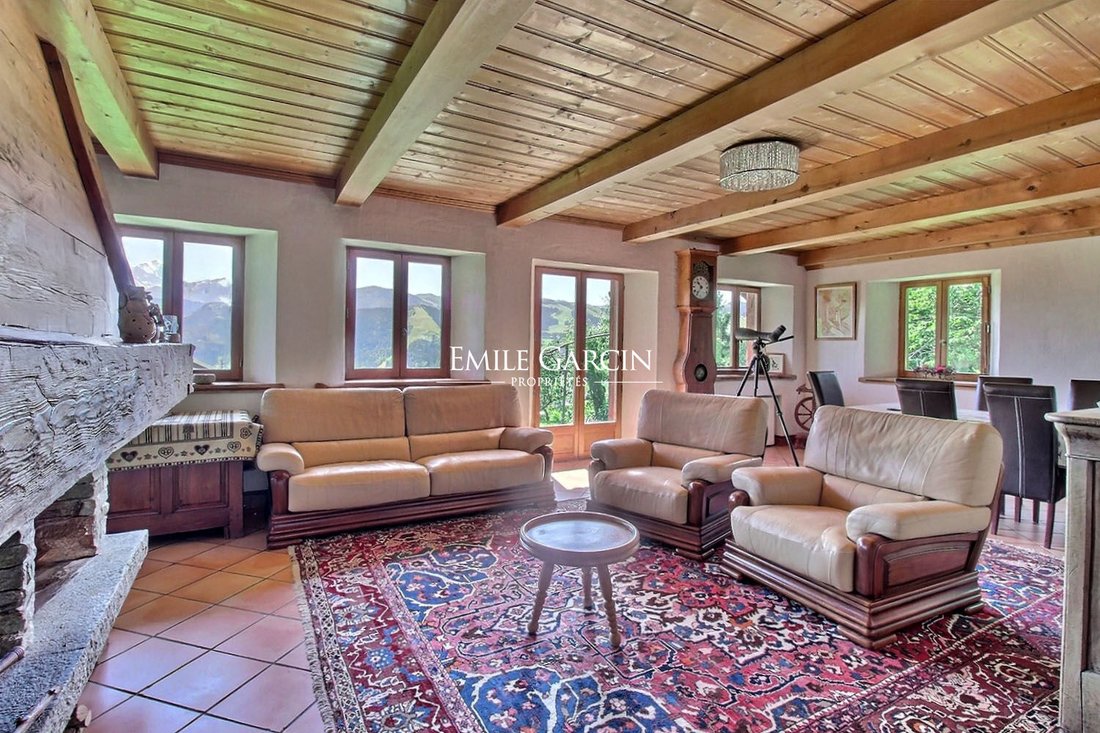 Chalet Face Au Mont Blanc à Vendre à Dans Megève, Auvergne Rhône Alpes ...