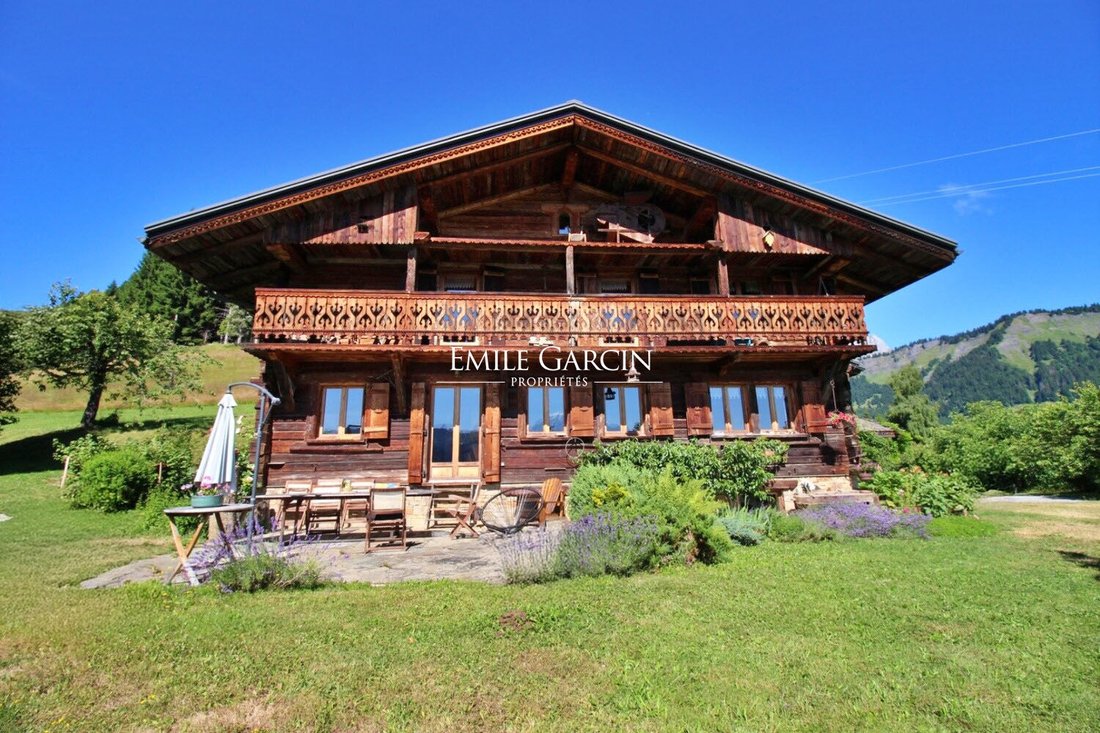 Chalet Face Au Mont Blanc à Vendre à Dans Megève, Auvergne Rhône Alpes ...