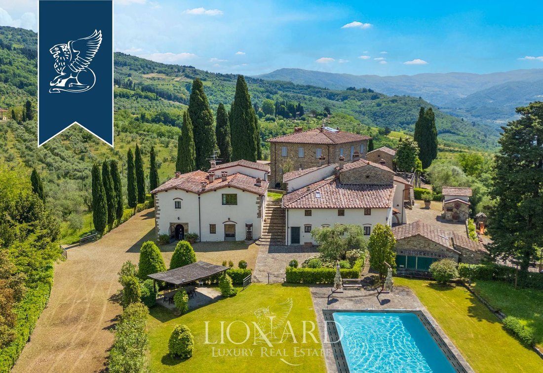 Medieval Hamlet With Pool On The Hills Of In Pontassieve, Tuscany ...
