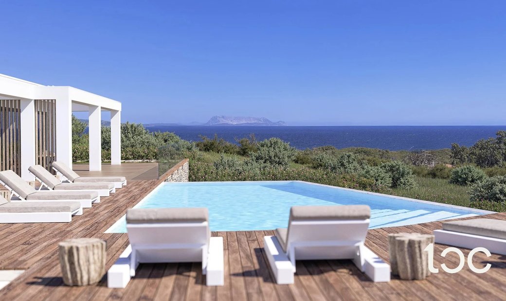 Designer Villa With Infinity Pool In Baia Sant'anna, Sardinia, Italy ...