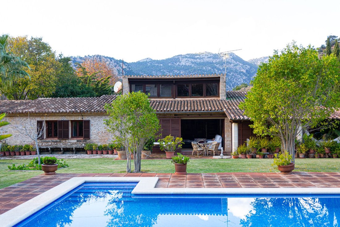 Chalet With Views Of The Sierra De In Bunyola, Balearic Islands, Spain ...