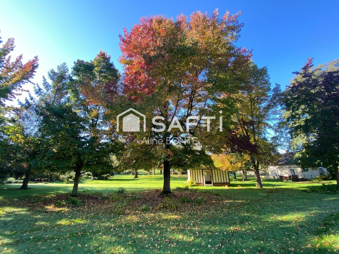 Manoir Anglo Normand En Un Parque De En Beaumont Le Roger, Normandía, Francia En Venta (16008895)