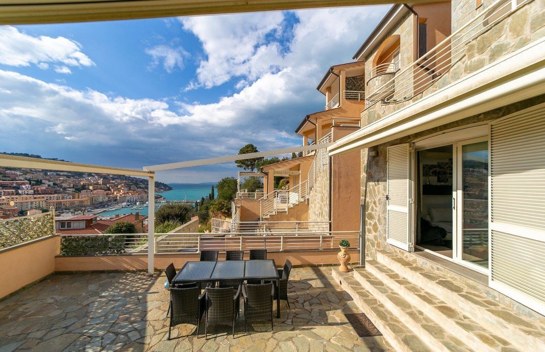 Elegant Property With Double Terraces In Porto Santo Stefano, Tuscany ...