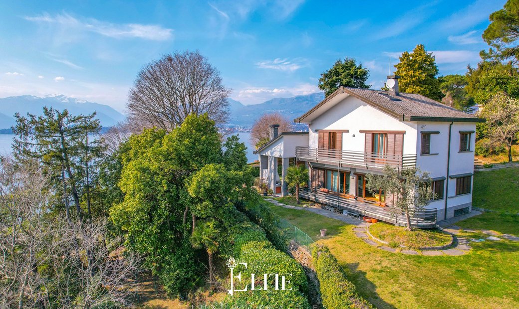 Villa With Panoramic Views Of Lake Maggiore In In Lombardy, Italy For ...