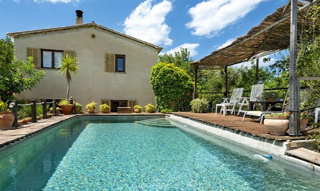 Idyllic Country Home With In Santa Maria Del Cami, Balearic Islands ...