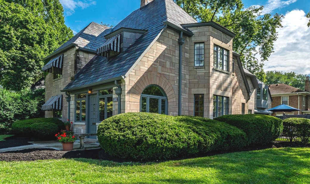Iconic Home With Striking Limestone In Indianapolis, Indiana, United ...