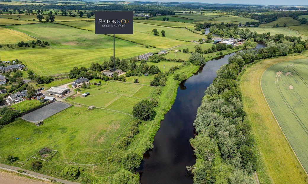 House, Teviot Bank, Roxburgh, Kelso, Scottish En Roxburgo, Escocia ...