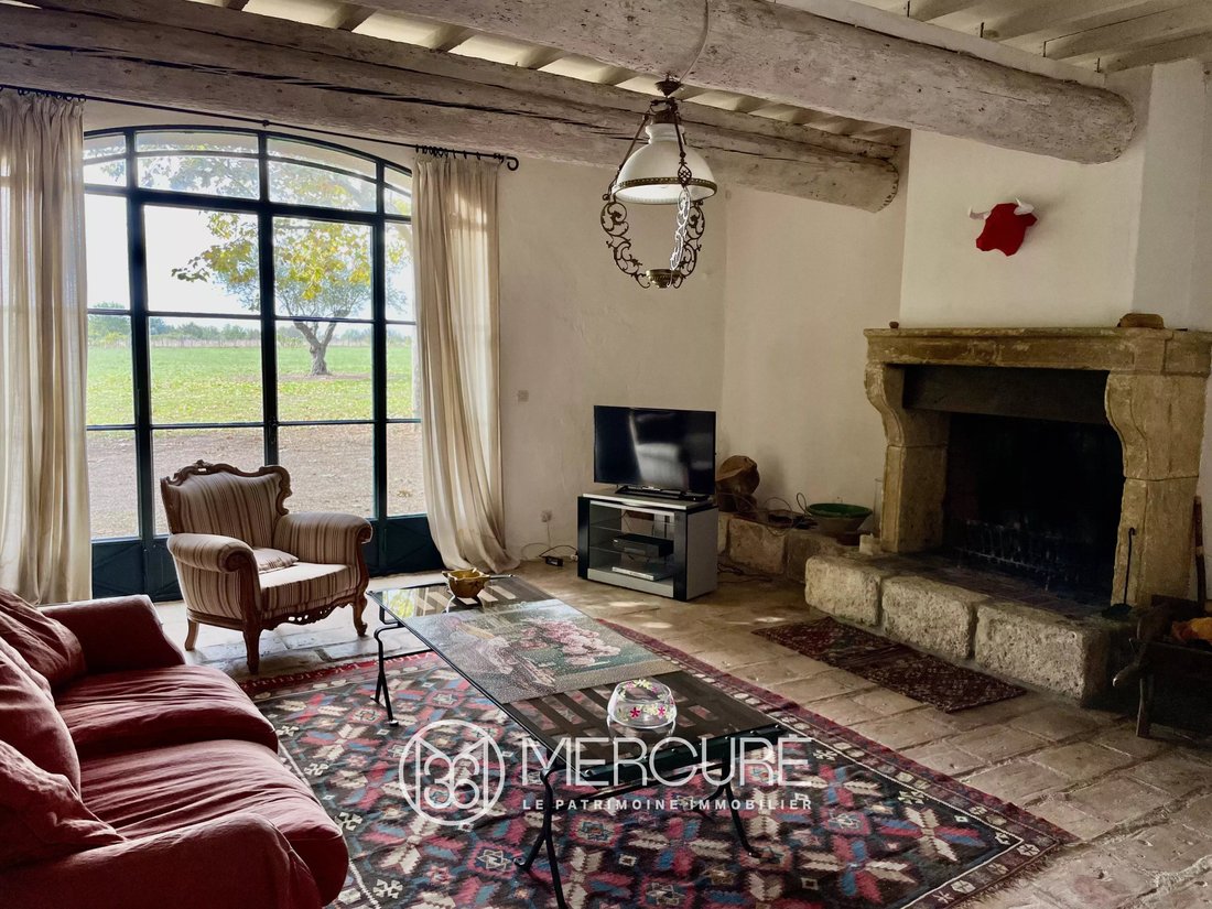 Beautiful Restored Farmhouse With Swimming Pool In Vauvert, Occitanie ...