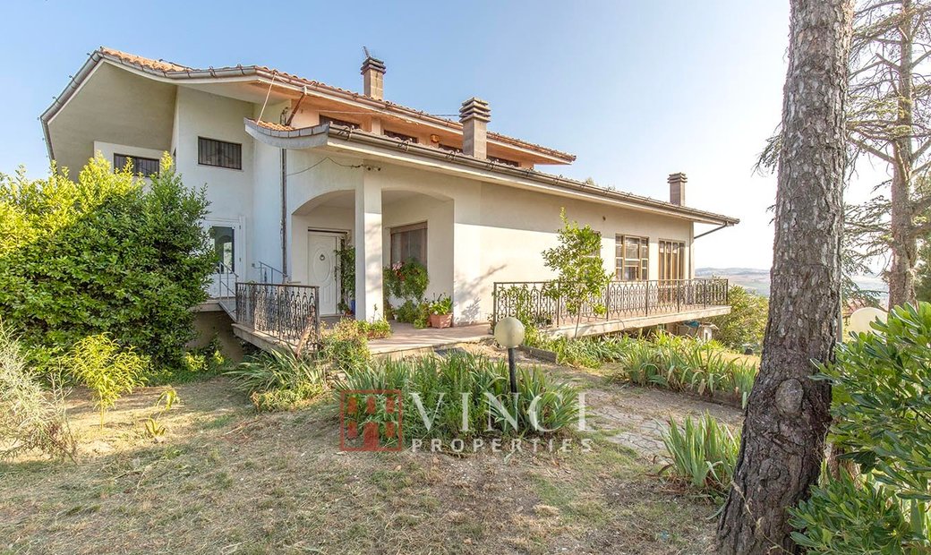 Country House Divided Into Two Apartments With Ornamental In Marche ...