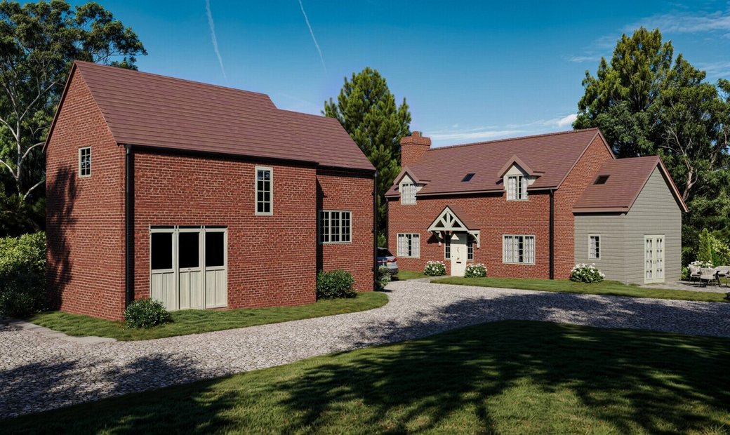 Route Principale, Hallow, Worcester, Dans Hallow, Angleterre, Royaume ...