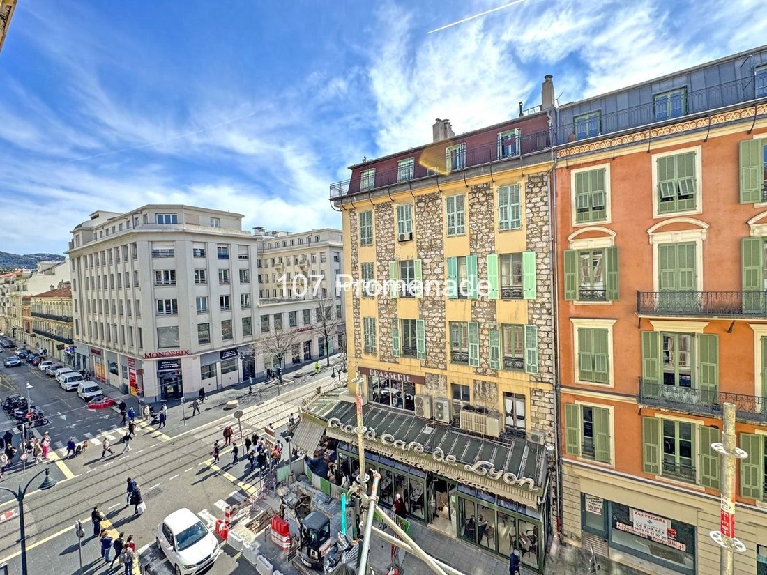 Nice City Center 6 Room Apartment With Cellar And Parking In Nice ...