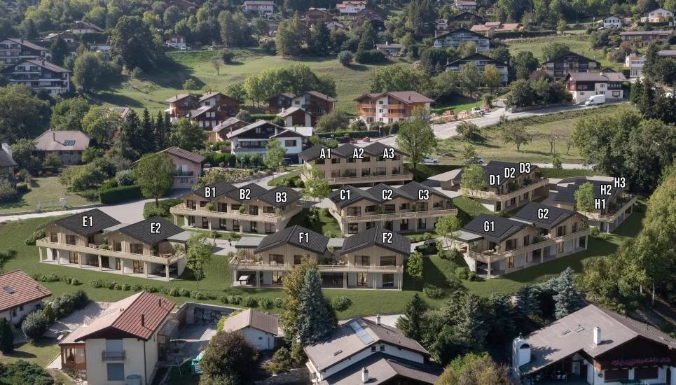 Moderne Chalets Im Wohngebiet Mollens Les In Crans Montana, Wallis, Schweiz Zu Verkaufen (16176862)