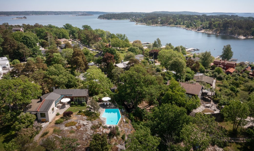 Single Story Villa With Pool Set In In Saltsjöbaden, Stockholm County ...