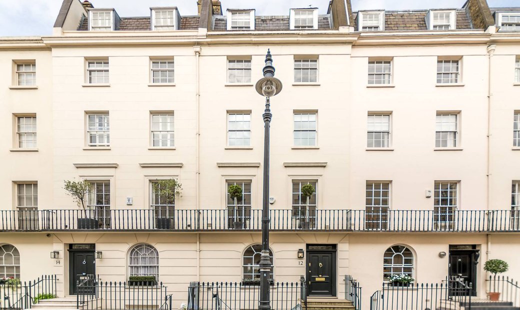 Chester Row, Belgravia, Sw1 W En Londres, Inglaterra, Reino Unido En ...