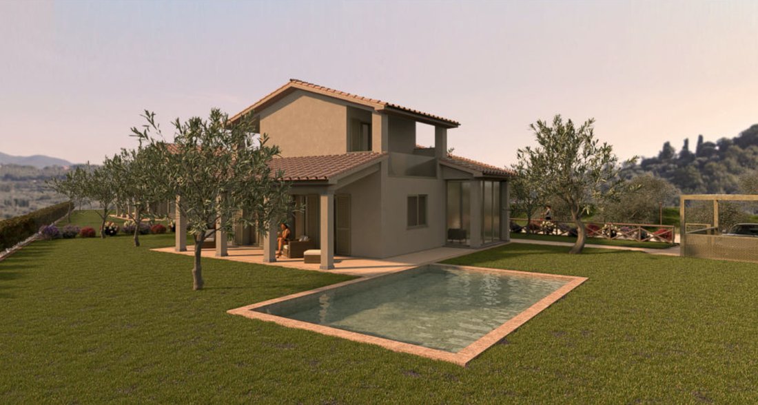 Neu Gebaute Villa Mit Grossem In Castagneto Carducci, Toskana, Italien Zu Verkaufen (16215538)