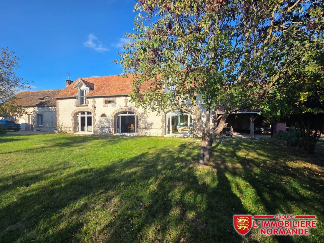 Stunning Character Home With Single Level Living In In Muids, Normandy ...