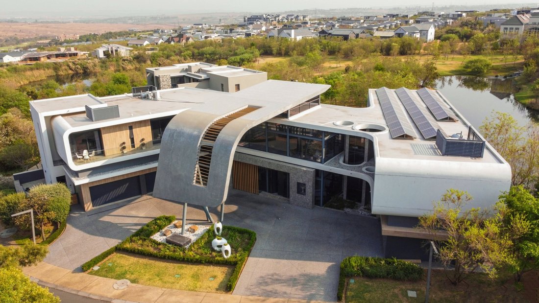 An Iconic Lakeside Mansion In South Africa’s In Midrand, Gauteng, South ...