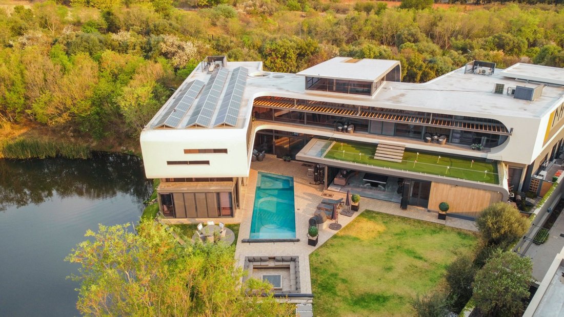 An Iconic Lakeside Mansion In South Africa’s In Midrand, Gauteng, South ...