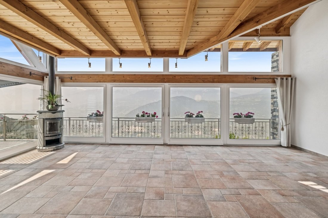 Panoramic View & Alpine Elegance With In Grône, Valais, Switzerland For ...