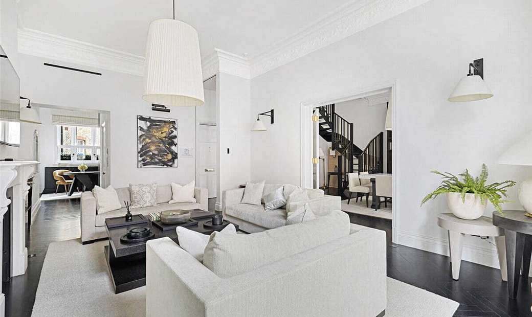 Pont Street, Knightsbridge Sw1 X Dans Londres, Angleterre, Royaume Uni ...