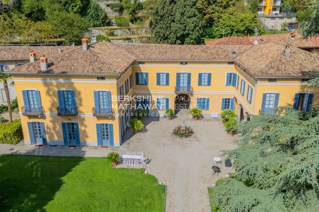Italian Neoclassical Villa With Panoramic Views Over Milan In Lombardy ...