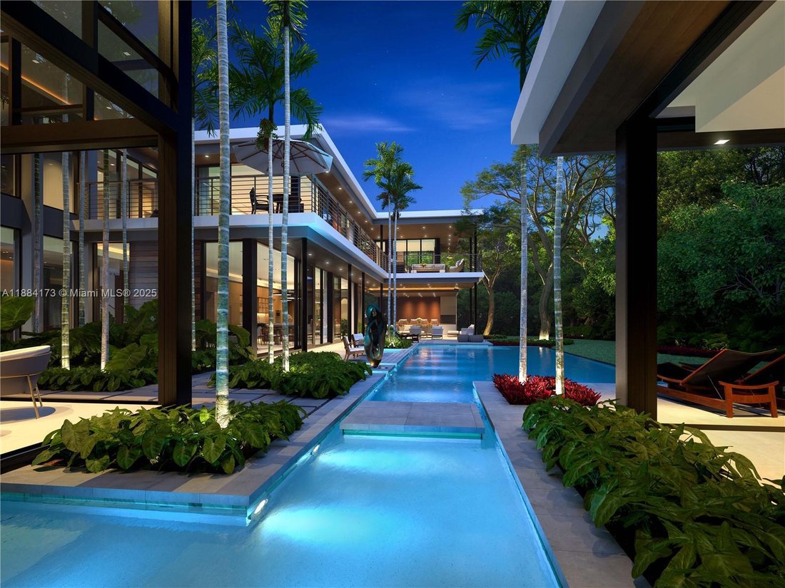 Maison Unifamiliale Individuelle De 9 Chambres Dans Miami, Floride ...