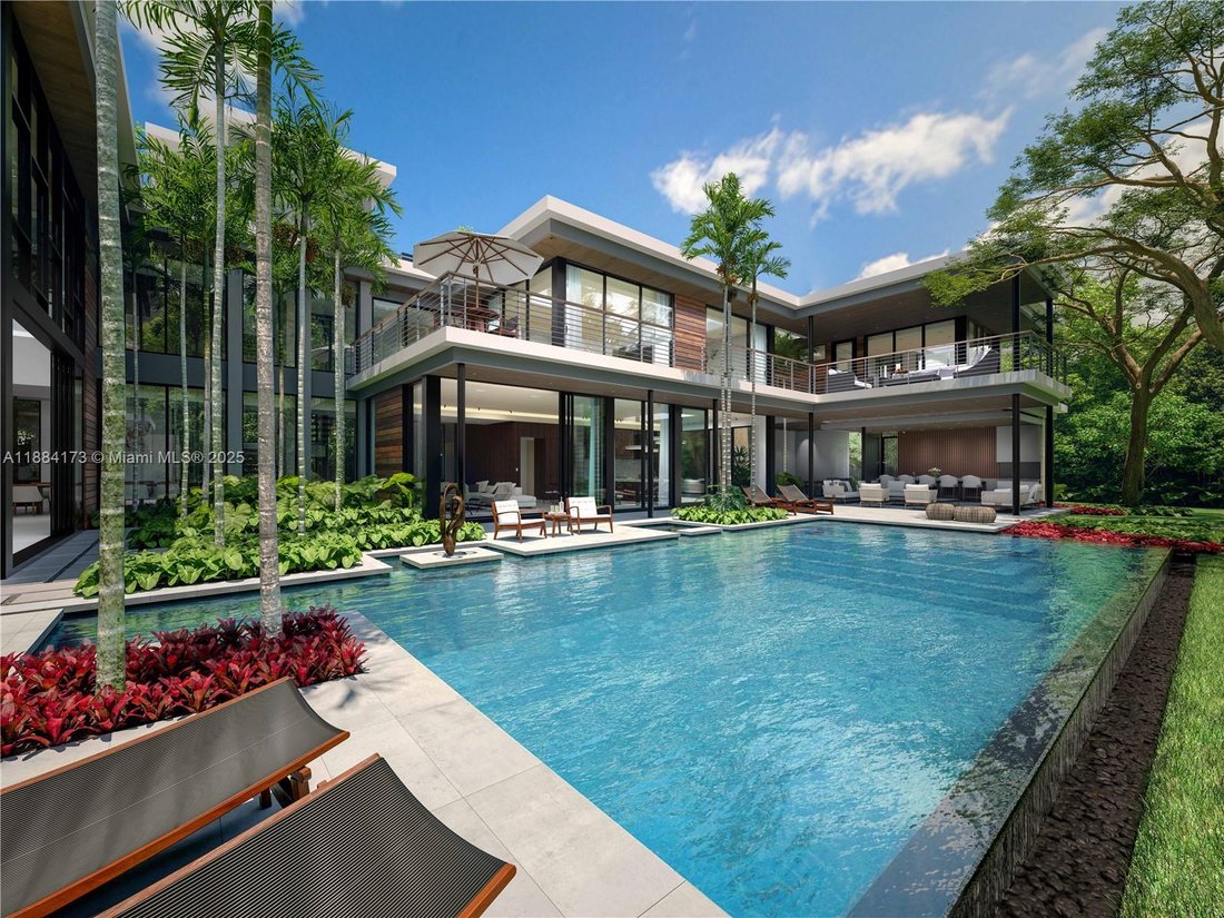 Maison Unifamiliale Individuelle De 9 Chambres Dans Miami, Floride ...