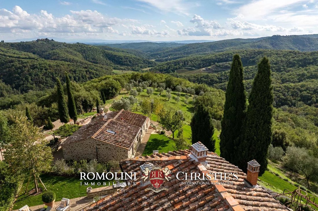 Luxury Country House For Sale In Gaiole In In Castagnoli, Tuscany ...