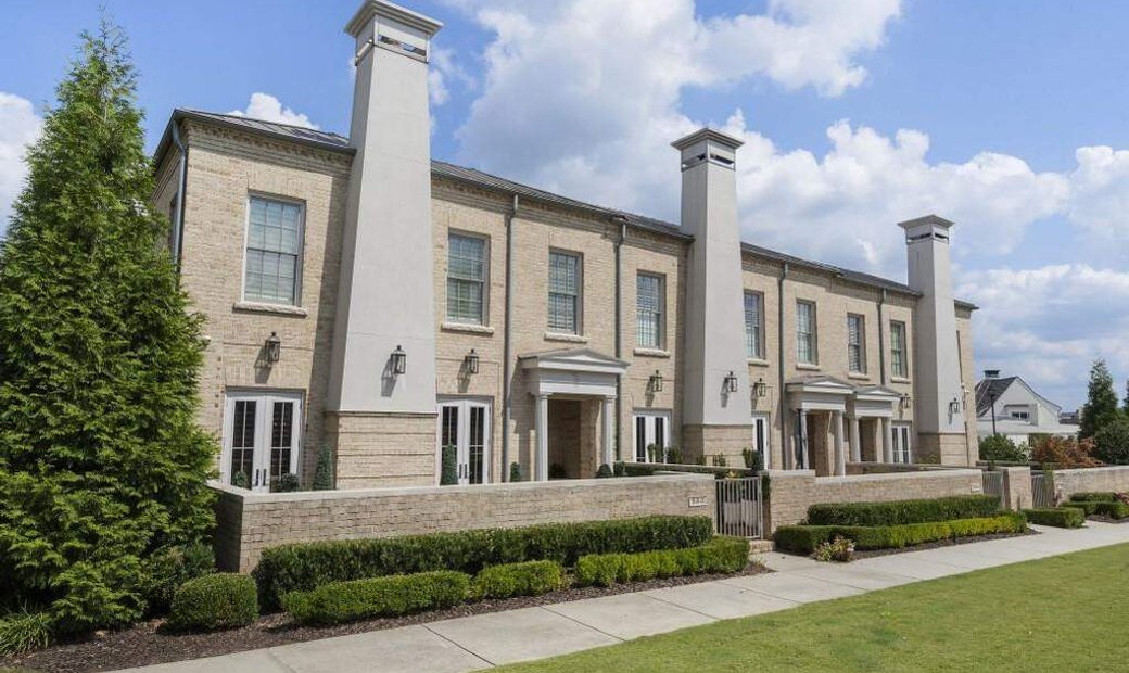 European Style End Unit Estate Townhome In Alpharetta, Georgia, United ...