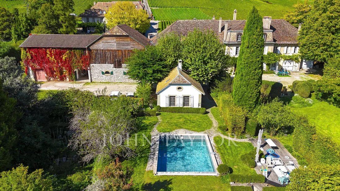 Magnificent Estate With 18th Century Manor House In Féchy, Vaud ...