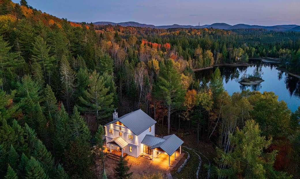 Property Nestled In Nature On A Magnificent In Mont Tremblant, Quebec ...