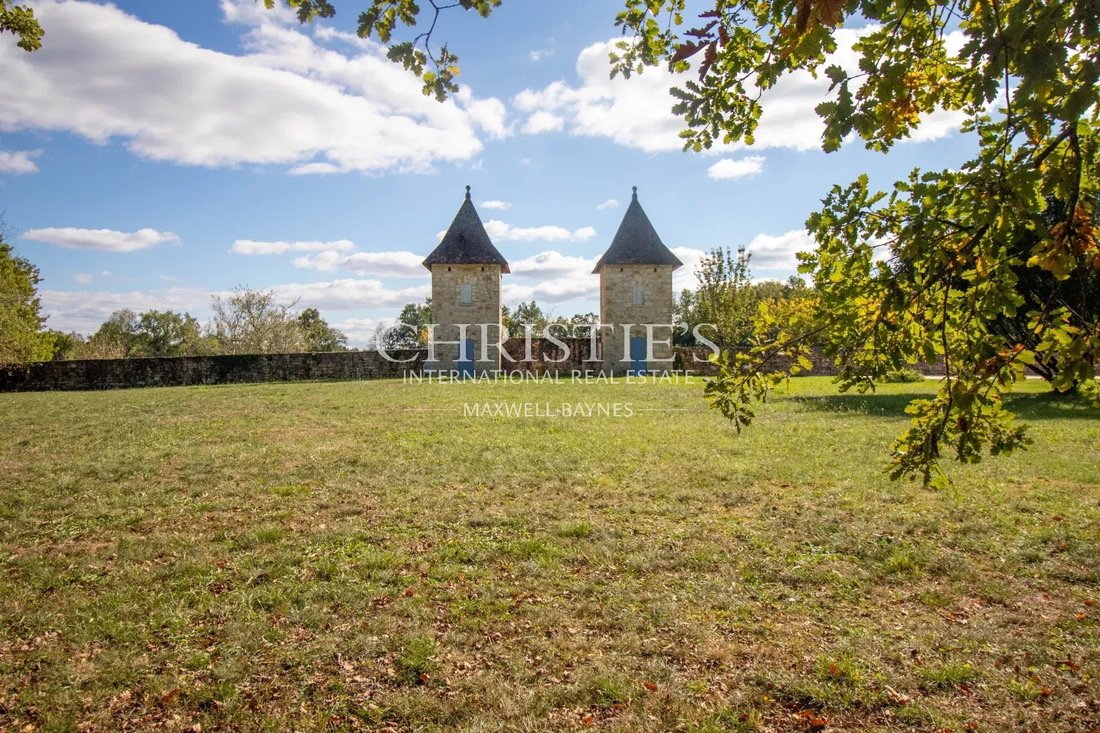 An Exquisite Turreted Chateau Set In Monflanquin, Nouvelle Aquitaine ...