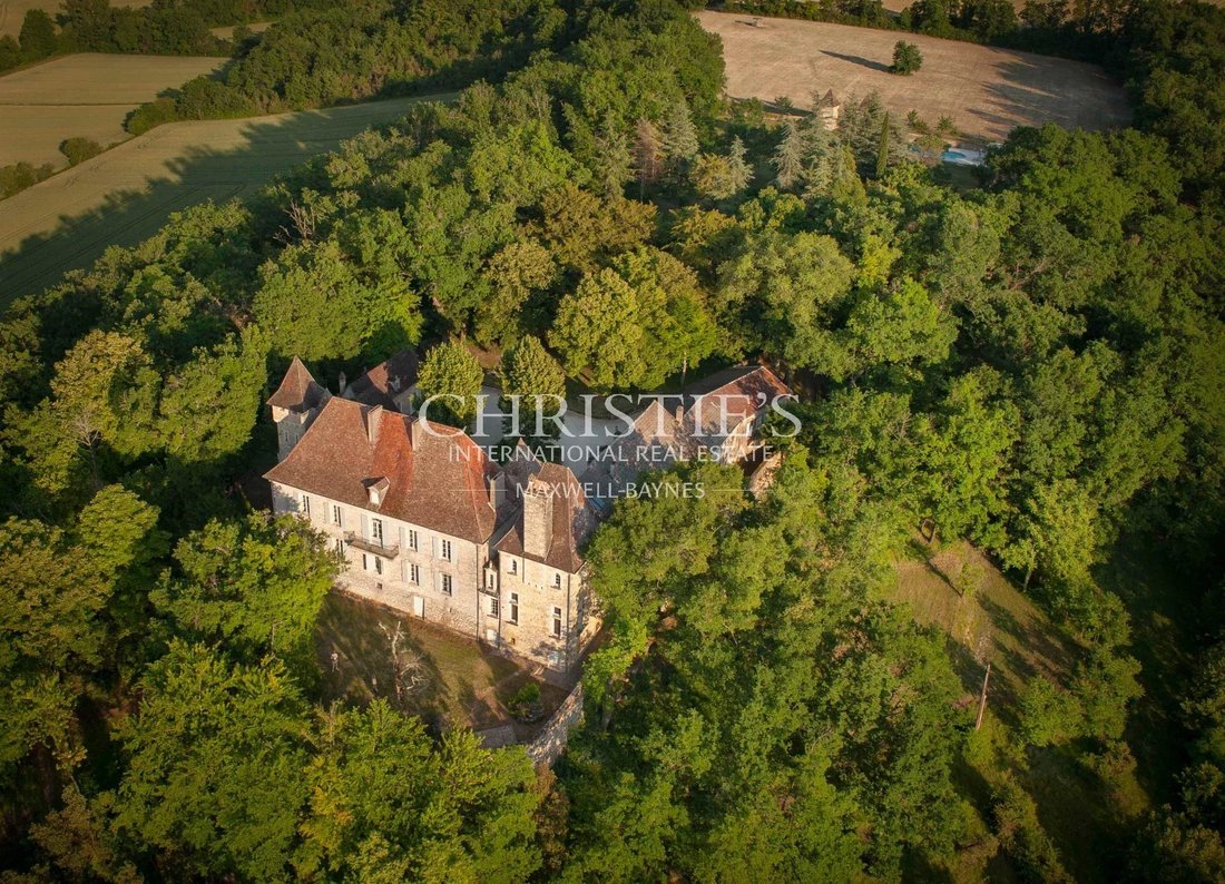 An Exquisite Turreted Chateau Set In Monflanquin, Nouvelle Aquitaine ...