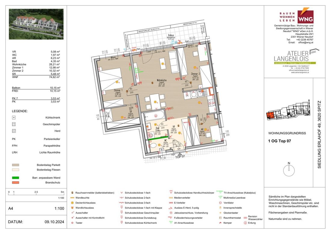 Siedlung Erlahof 49 Genossenschaftswohnung In Spitz, Lower Austria ...