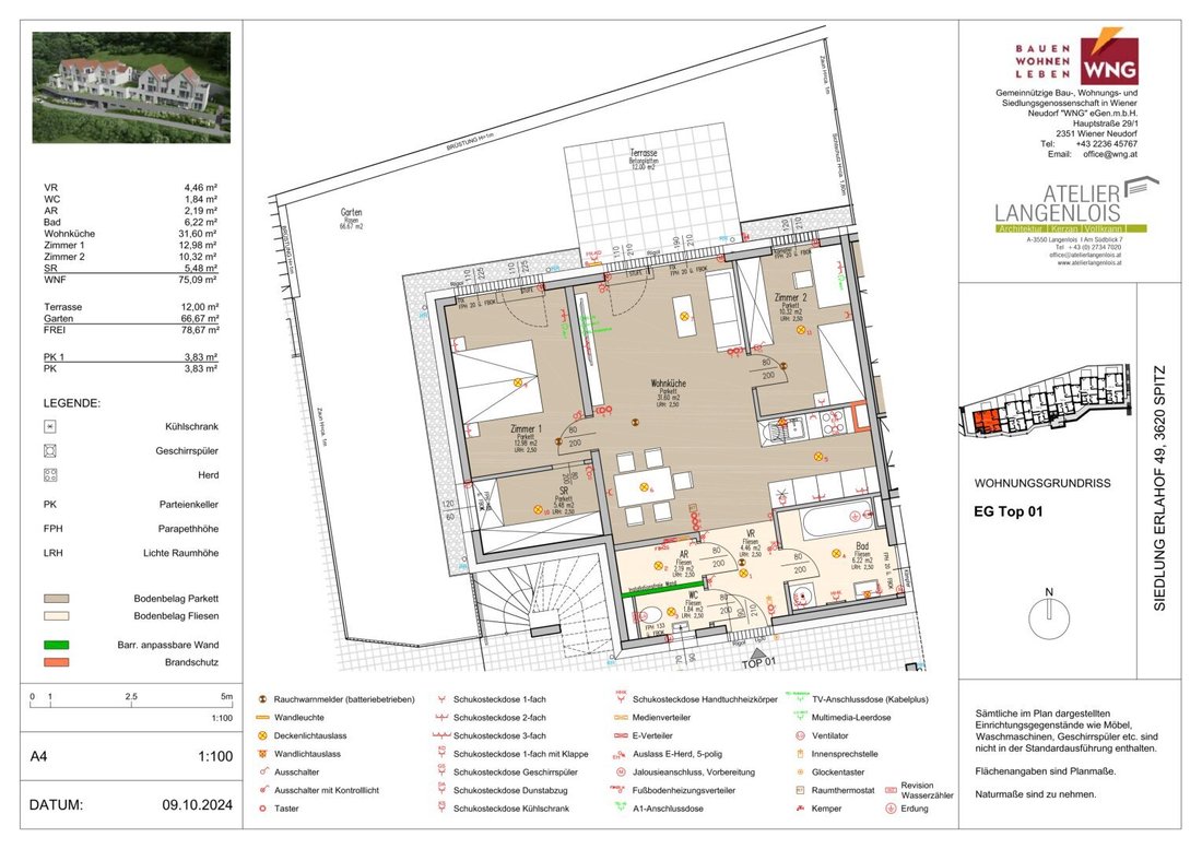 Siedlung Erlahof 49 Genossenschaftswohnung In Spitz, Lower Austria ...