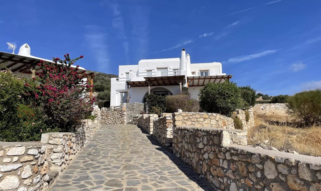 Charming Cycladic House With Sea View In Aspro Chorio, In Paros, Aegean ...
