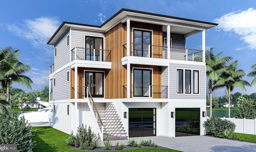 New Custom Home On A Deep Water Canal In Berlin, Maryland, United ...