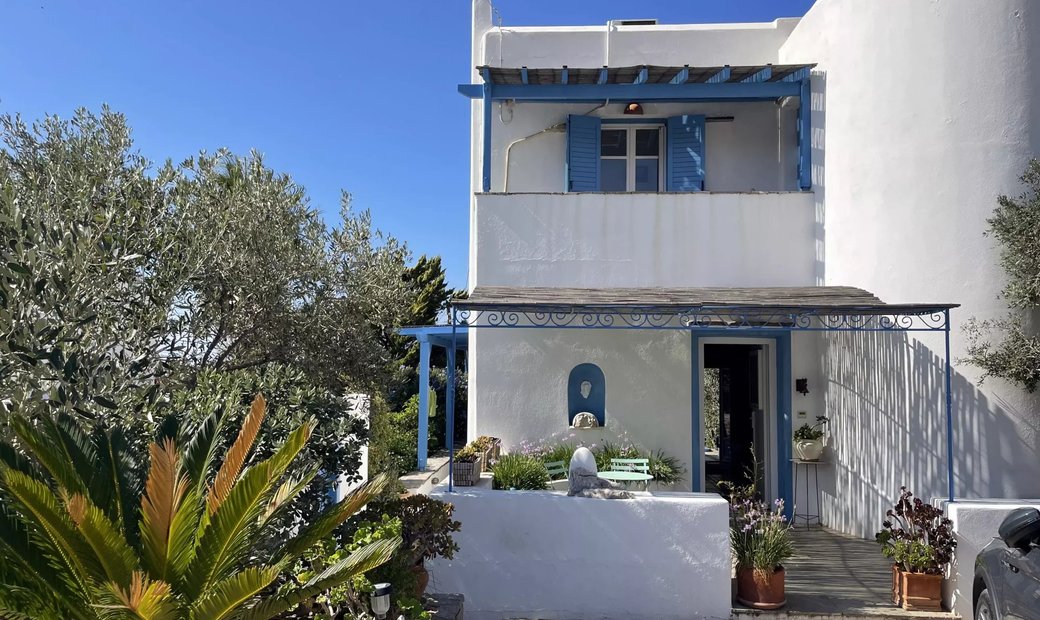 Charming Cycladic Home With Sea View In Kakapetra, In Paros, Aegean ...