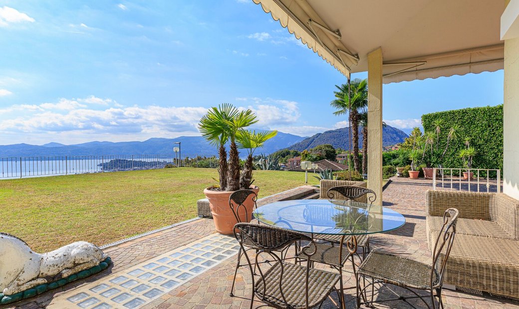 Breathtaking View Of Lake Maggiore, Complete In Arizzano, Piedmont ...