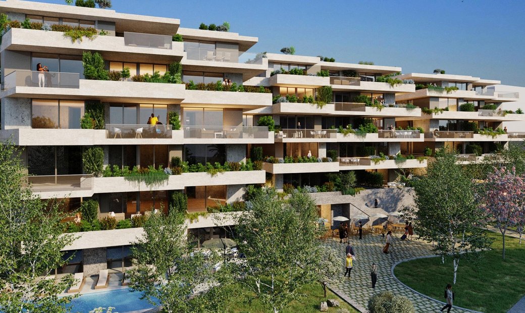 Split, Podstrana, Terrasses Dans Strozanac Donji, Split Dalmatie ...